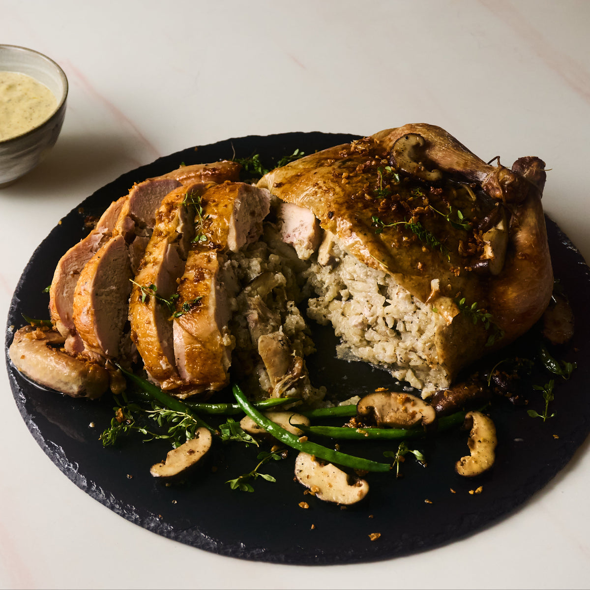 Truffle Risotto Stuffed Chicken – Azucar y Sal Manila